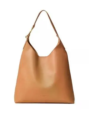 TWINSET Calf Leather Bag With Carabiner Detail - Neutrals