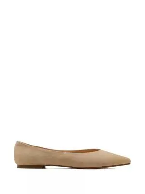 HOUSE OF BALLERINAS Michelle Pointed Ballet Flats - Neutrals