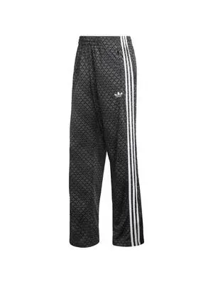 Adidas Firebird Logo-print Stripe Track Pants Grey
