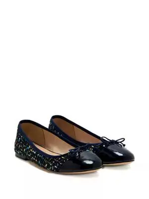 HOUSE OF BALLERINAS Constance Ballet Flats With Woven Detail
