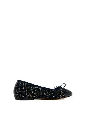 HOUSE OF BALLERINAS Constance Ballet Flats With Woven Detail