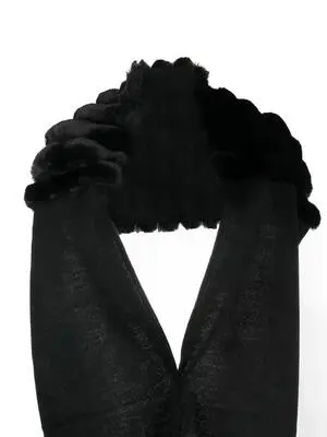 TWINSET Faux-fur Trim Scarf