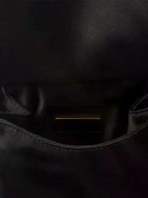 Prada Mini Logo-lettering Shoulder Bag - Black
