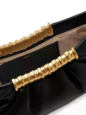 Jw Pei Leia Gathered Clutch Bag - Black
