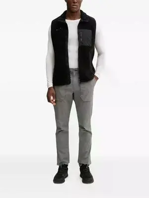 MAMMUT Fleece Zip-up Vest - Black