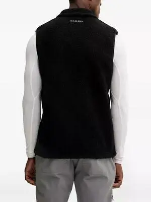 MAMMUT Fleece Zip-up Vest - Black