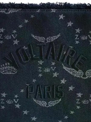 Zadig&Voltaire Angel Monogram Denim Pouch Bag