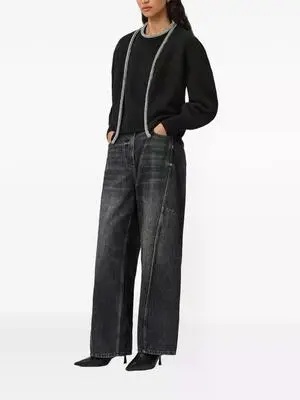 ALLSAINTS Embellished Crew Neck Cardigan