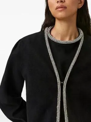 ALLSAINTS Embellished Crew Neck Cardigan