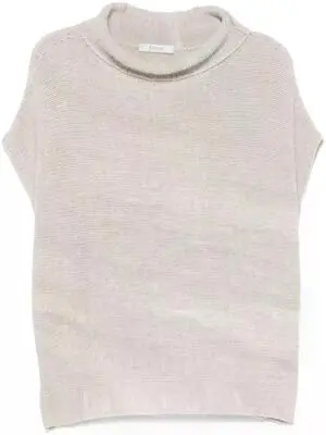 Kristensen Du Nord Cashmere Blend Roll Neck Sweater - Neutrals