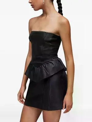 ALLSAINTS Cassie Ruffled-trim Strapless Mini Dress