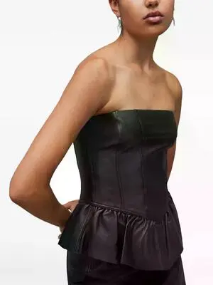 ALLSAINTS Cassie Ruffled-trim Strapless Mini Dress