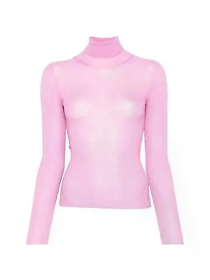 Gucci 2000s Roll Neck Fine Knit Sweater