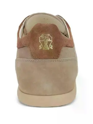 Brunello Cucinelli Suede Lace-up Sneakers - Neutrals