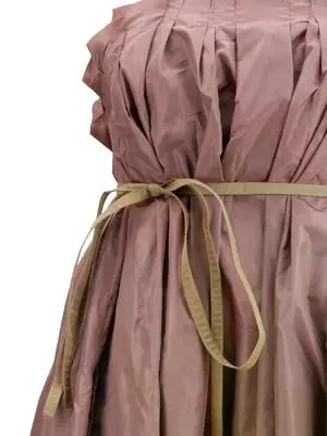 DI STAVNITSER Gathered Tie-waist Maxi Dress