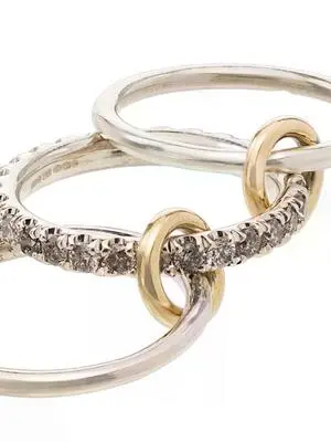 SPINELLI KILCOLLIN 18kt Yellow Gold Petunia Link Diamond Ring