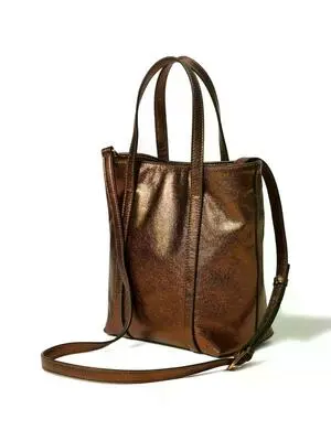 TWINSET Detachable Chain Detail Tote Bag - Brown