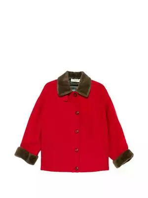 A.N.G.E.L.O. VINTAGE CULT 1980s Fur Collar Buttoned Coat