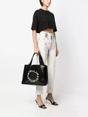 Stella McCartney Broderie Anglaise Logo Tote Bag