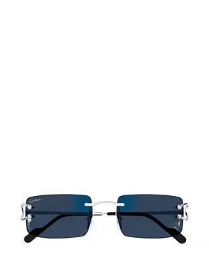 Cartier C-motif Rectangle-frame Sunglasses