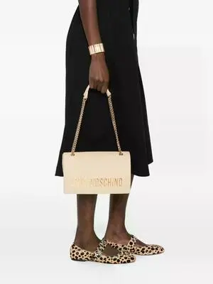 Moschino Logo Plaque Shoulder Bag
