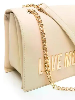 Moschino Logo Plaque Shoulder Bag