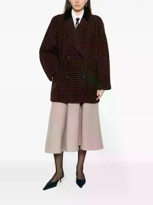 A.N.G.E.L.O. VINTAGE CULT 1980s Houndstooth Double-breasted Coat