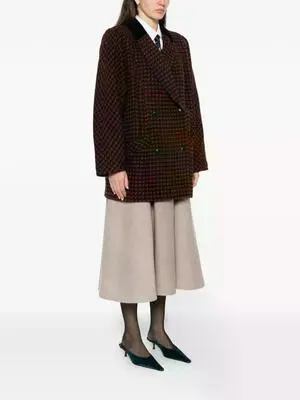 A.N.G.E.L.O. VINTAGE CULT 1980s Houndstooth Double-breasted Coat