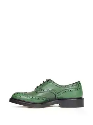 TRICKER'S Leather Derby Shoes - Green