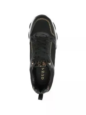 Guess Logo Pattern Lace-up Sneakers