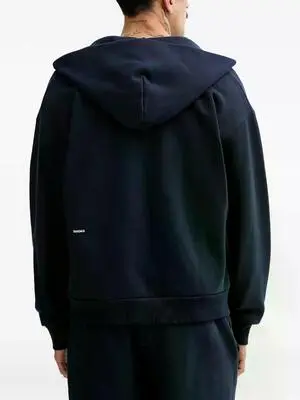 PANGAIA Zip-up Hoodie With Text Print