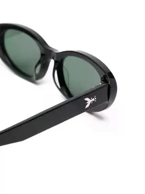 Patrizia Pepe Oval Frame Sunglasses - Black