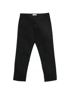 Stone Island Old" Treatment Organic Cotton Stretch Twill Cargo Trousers - Black