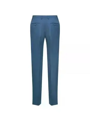 Dolce & Gabbana Tailored Button Trousers - Blue