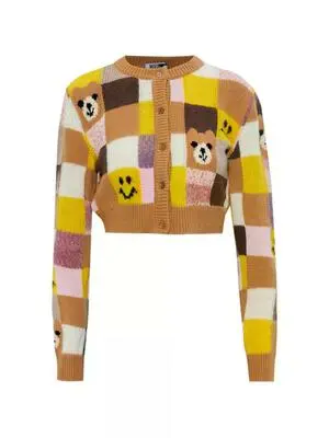Moschino Patchwork Graphic Cardigan