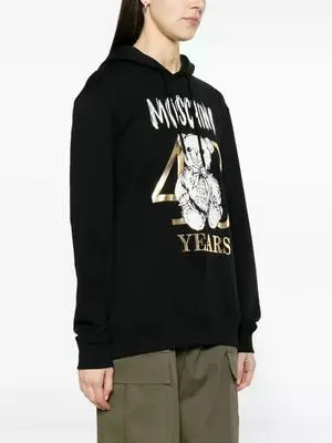 Moschino Teddy Bear Print Cotton Hoodie