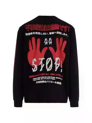 44 LABEL GROUP Graphic Print Crewneck Knitwear