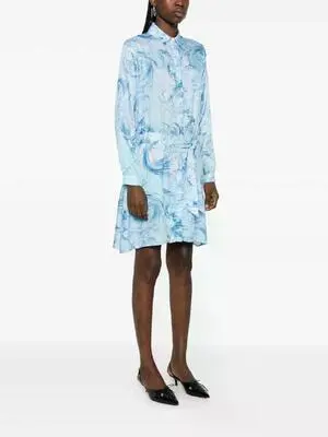 Versace Patterned Mini Shirt Dress