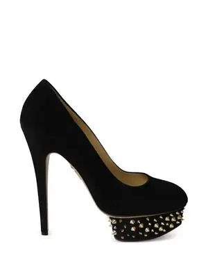 CHARLOTTE OLYMPIA Studded Platform Stiletto Heels