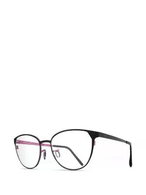 BLACKFIN Geometric-frame Glasses - Black