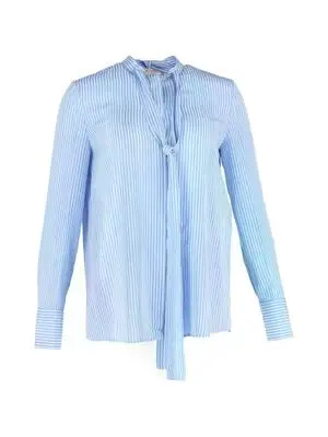 Valentino Garavani Striped Tie-neck Shirt