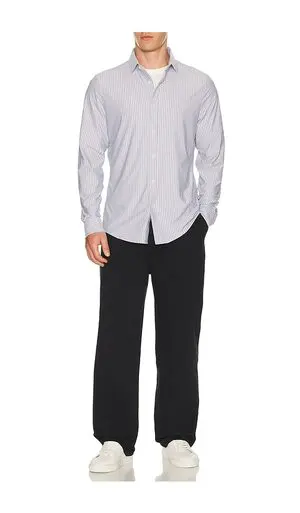 RHONE Commuter Shirt Semi Spread Collar In . Also