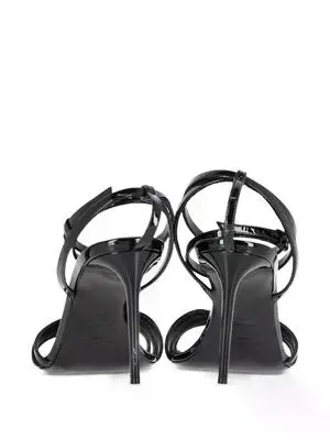 Saint Laurent Ankle Strap Patent Leather Sandals