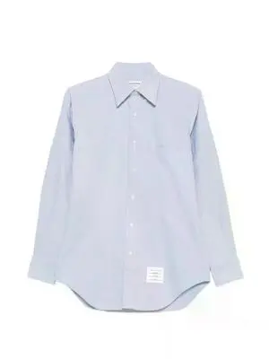 Thom Browne Button-down Long-sleeve Shirt - Blue