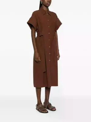 Pinko Belted Midi Shirt Dress