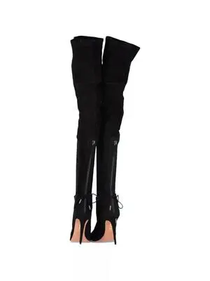 AQUAZZURA Giselle Lace-up Over-the-knee Boots