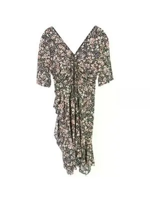 ISABEL MARANT VINTAGE Printed Mini Dress - Black
