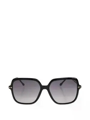 Isabel Marant Geometric Frame Sunglasses - Black