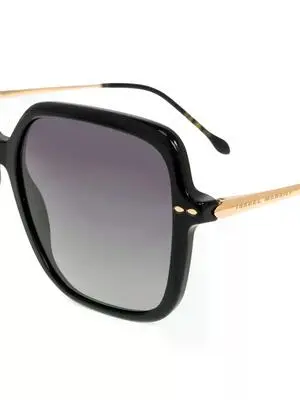 Isabel Marant Geometric Frame Sunglasses - Black