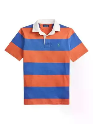 Polo Ralph Lauren Striped Short-sleeve Polo Shirt - Orange